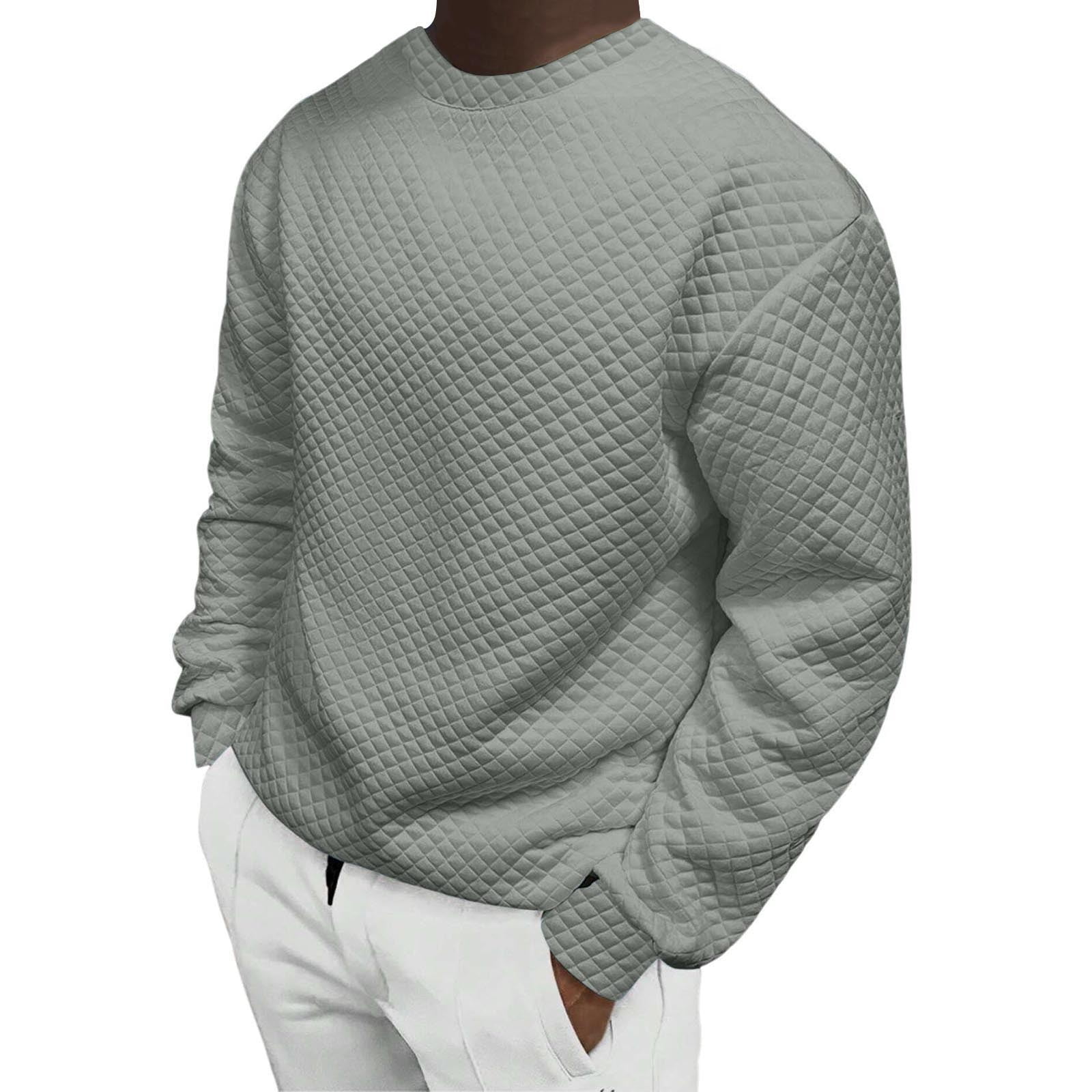 Click here for Jalioing Mens Solid Color Crew Neck Pullover Shirt... prices