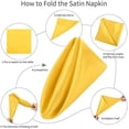 16 Pack Square Satin Napkin Bright Silk Table Napkin Soft Smooth Fabric ...