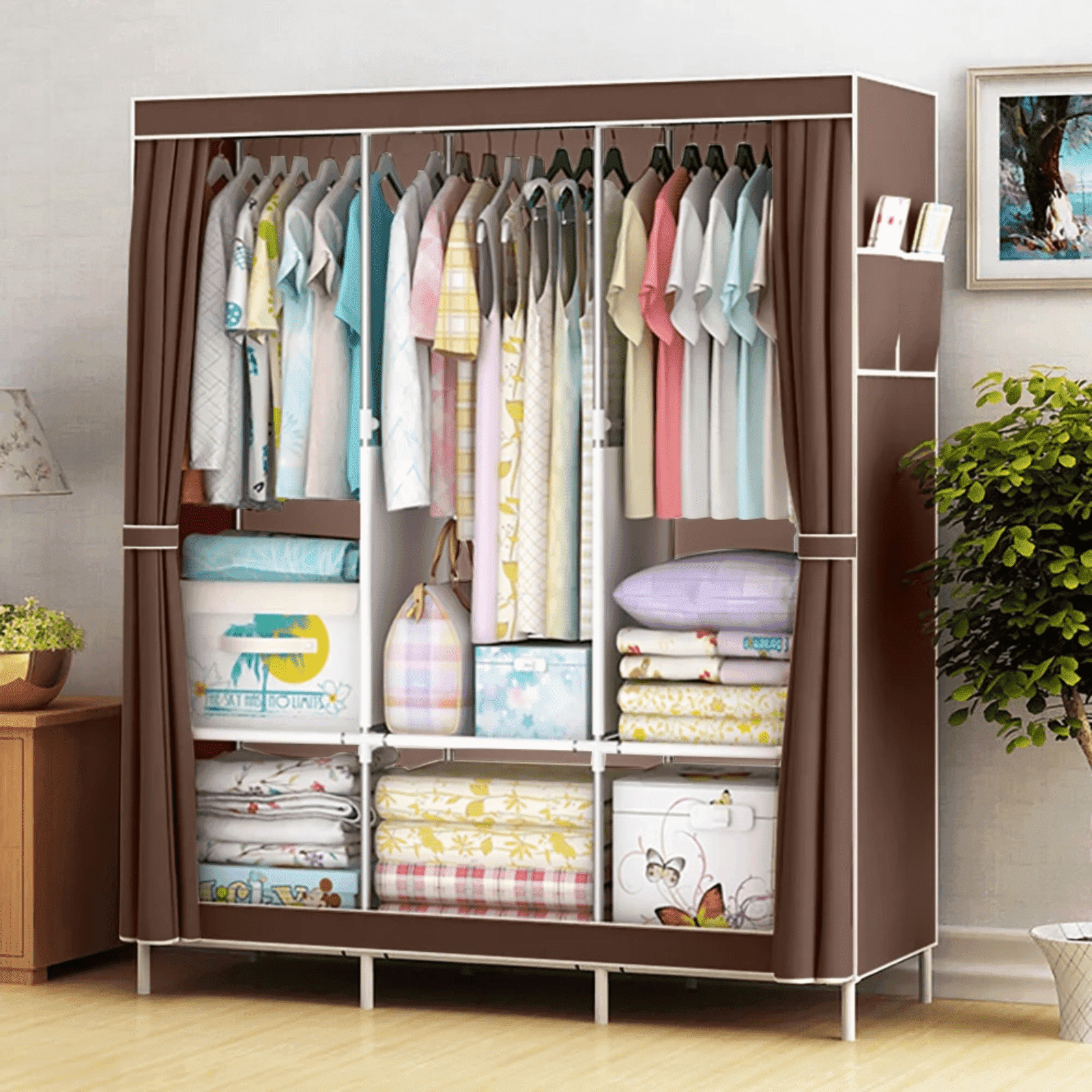 Click here for Susuzi Portable Wardrobe Closet Multifunction Ward... prices