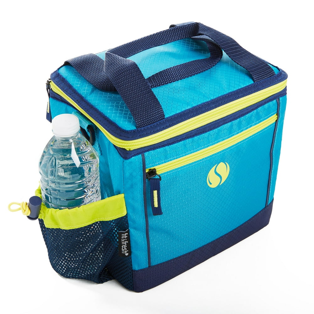 Fit & Fresh Sport Cooler Insulated Lunch Bag (Teal & Orange ...