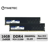 Timetec Hynix IC 16GB Kit (2x8GB) DDR4 2400MHz PC4-19200 Unbuffered Non-ECC 1.2V CL17 1Rx8 ...
