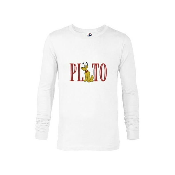 Disney Mickey and Friends Pluto Lettering Classic - Long Sleeve T-Shirt ...