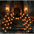 Ayieyill 5ft Giant Light-up Halloween Spider, Scary Hairy Fabric Spider ...