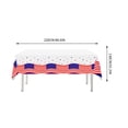 Disposable Star Spangled Plastic Tablecloth Patriotic Printed Table ...
