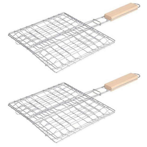 Basket Grilling Grill Barbecue Bbq Fish Stainless Steel Steak Vegetable ...