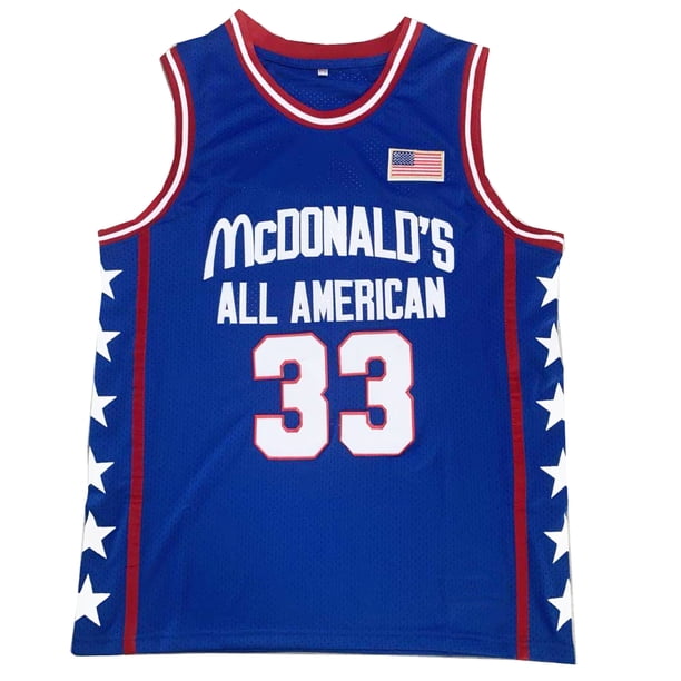 Men's Movie Jersey All American #33 Stitched High school Basketball ...