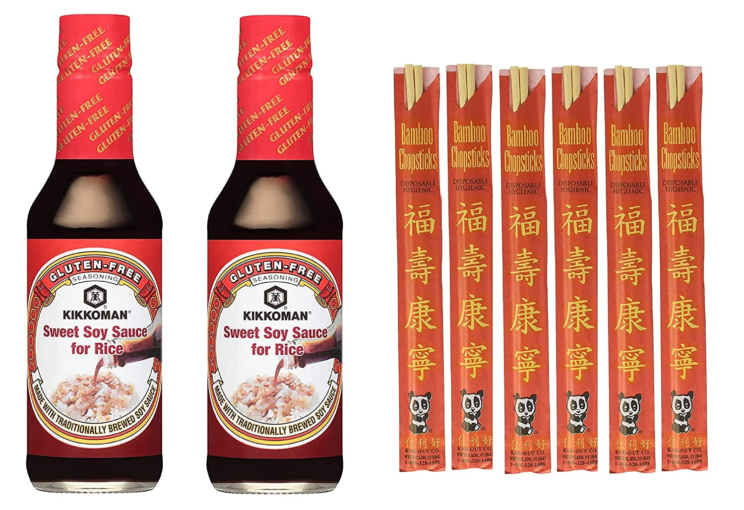 Sweet Soy Sauce For Rice, Sweet Soy Sauce 2-Pack with 6 Chopsticks ...