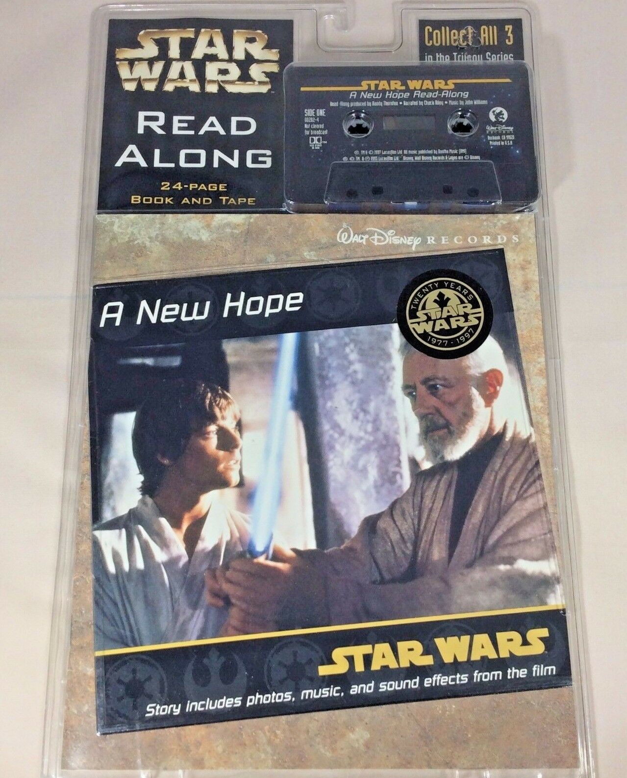 Star Wars Episode IV: A New Hope Read Along 24 Page Book & Cassette ...