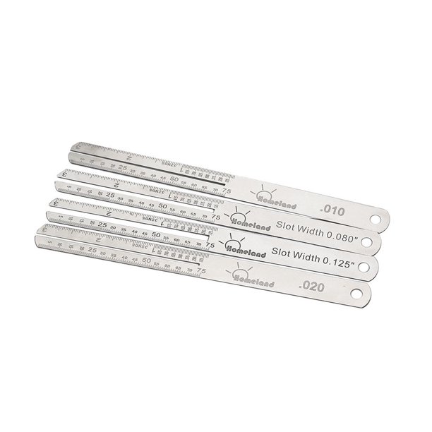 4 Pieces Guitar Bass Fret Repair Tools Fretboard Fingerboard Measuring ...
