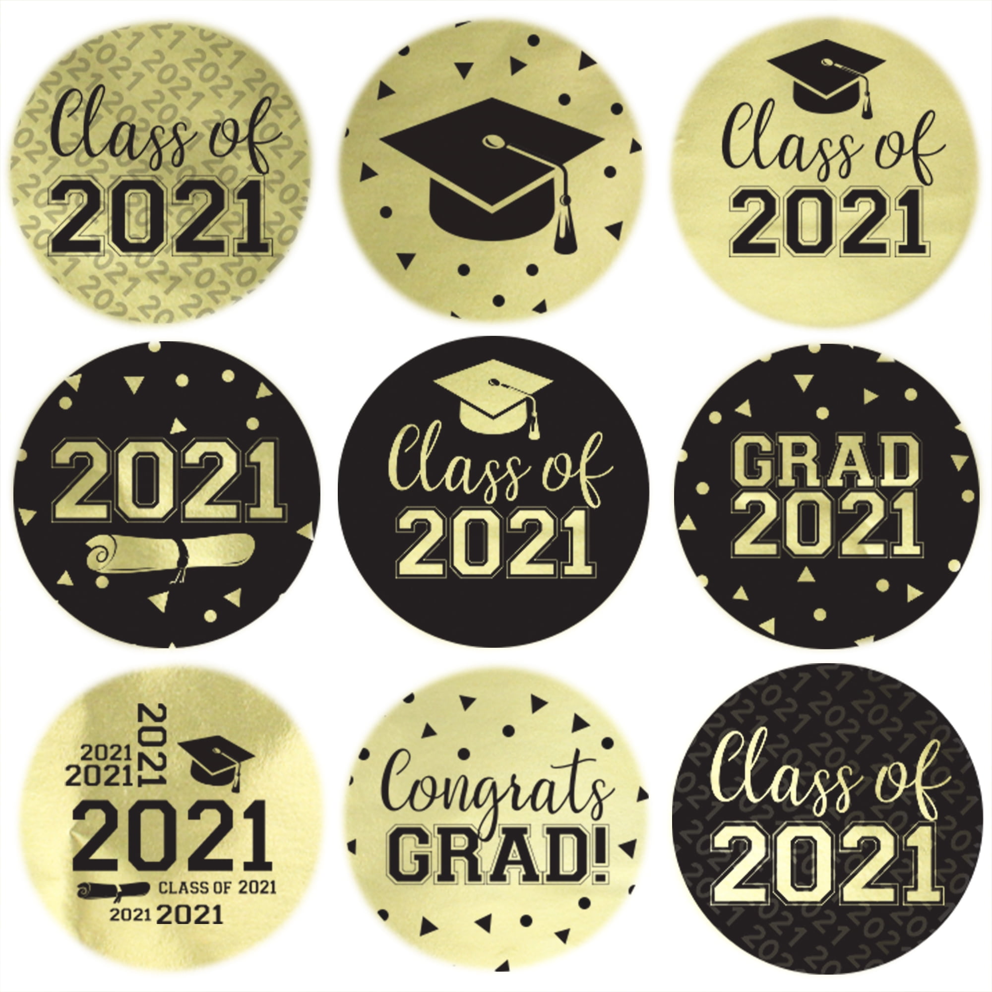 Digital file Custom Floral Graduation Stickers Class of 2021 stickers ...