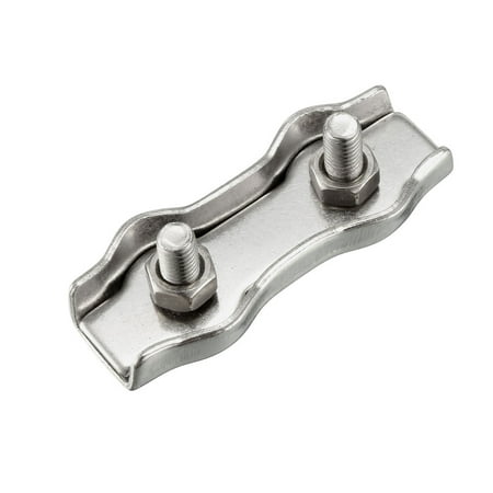 1 Pcs 316 Stainless Steel Duplex Wire Rope Clip Cable Clamp Suit For ...