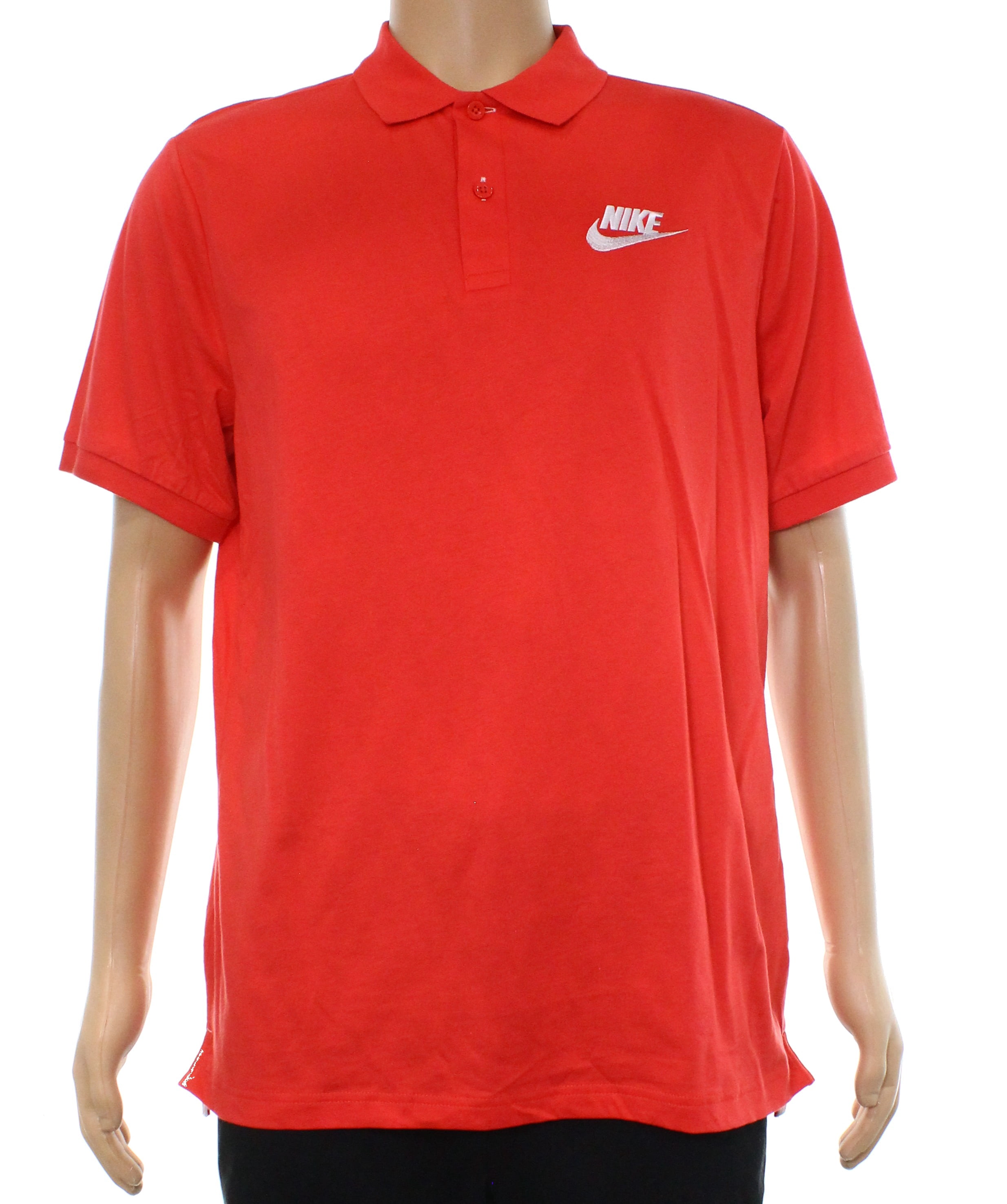 Nike Nike NEW Red Mens Size Large L Embroidered Polo Rugby Short Nike Nike NEW Red Mens Size Large L Embroidered Polo Rugby Short