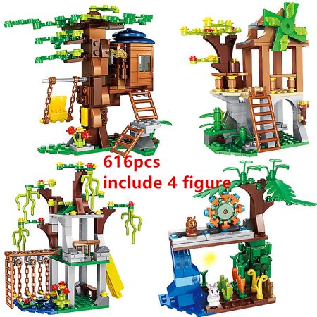 New 4in1 Islands Treehouse Windmill Forest Adventure Action Building ...