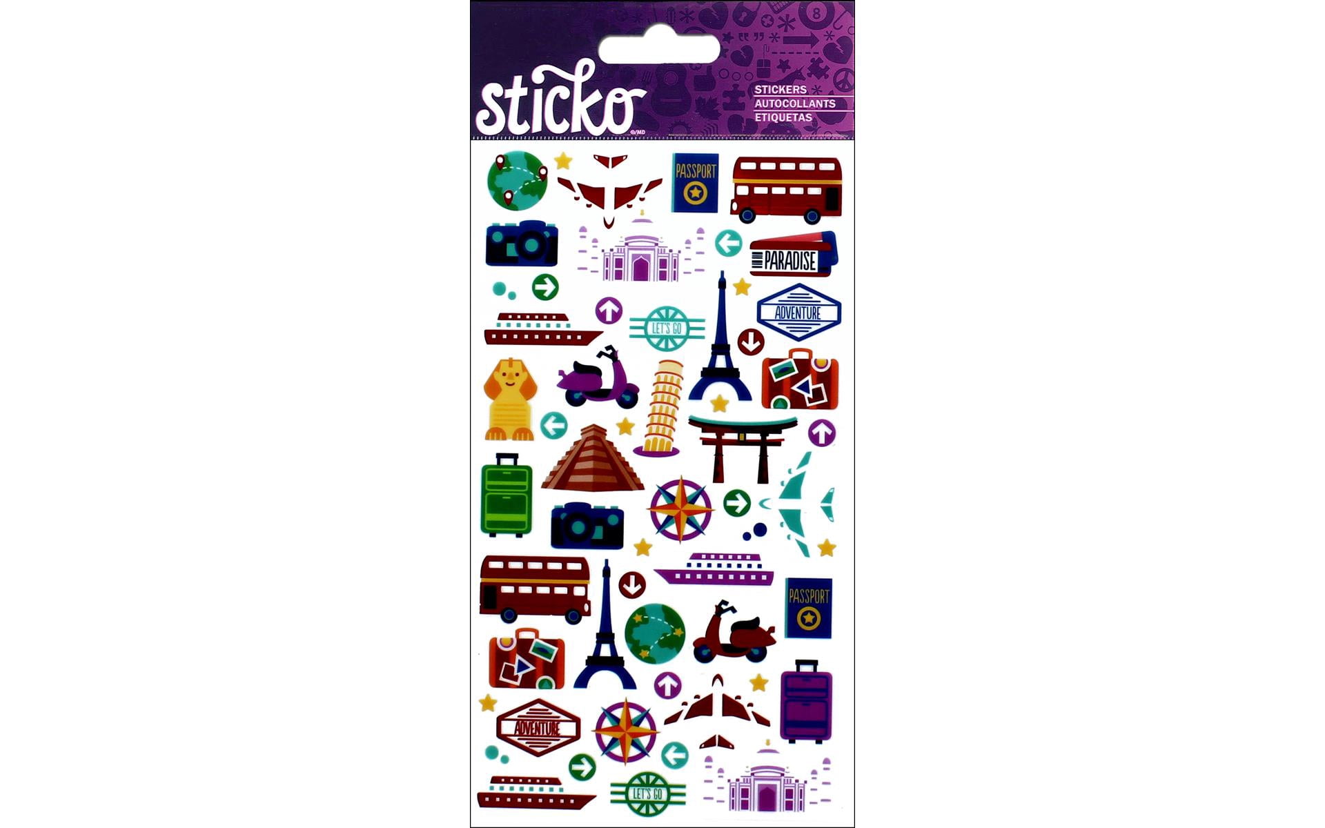 EK Sticko Sticker Mini International Travel Icons | Walmart Canada