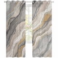 Abstract Rock Strata Sheer Curtains 90 Inch Long 2 Panels, Industrial ...