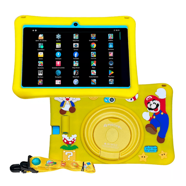 Tablet Mario Bros Kids Infantil, Pantalla 7", 4 GB RAM, 64 GB ...