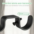 Double Curtain Rod Hook Brackets for Adjustable - Walmart.com