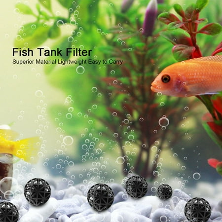 Bio Porous Aquarium Filter Material, 50Pcs Black Fish Filter, For Fish ...