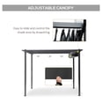 10' x 10' Outdoor Retractable Pergola Canopy, Aluminum Patio Pergola ...