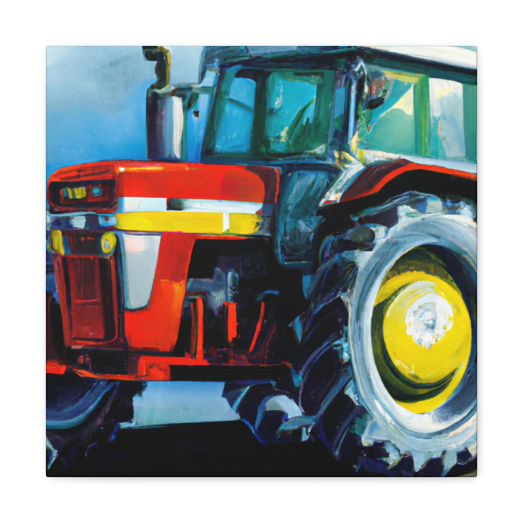 Tractor in Hyperrealism - Canvas - Walmart.com
