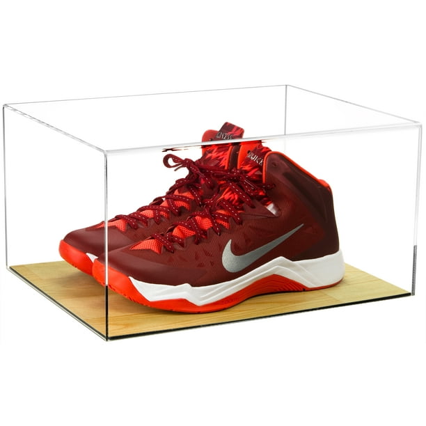 Deluxe Acrylic Clear Basketball Shoe Display Case with Wood Floor (A026 ...