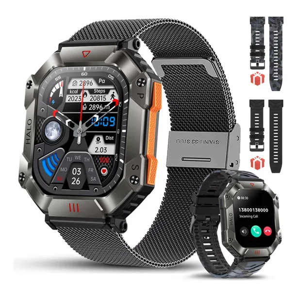 ChiBear USB MIL-STD Sport Reloj Inteligente Hombre Militar Brújula Para ...