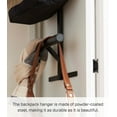 Yamazaki Home Over-the-Door Backpack Hanger, Black, Steel, Supports 22 ...