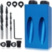 14 Pack Pocket Hole Screw Jig Dowel Drill Joinery Kit Carpenters Wood ...