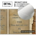 10 Commandments Wall Art Christian Canvas Vintage The Ten Commandments
