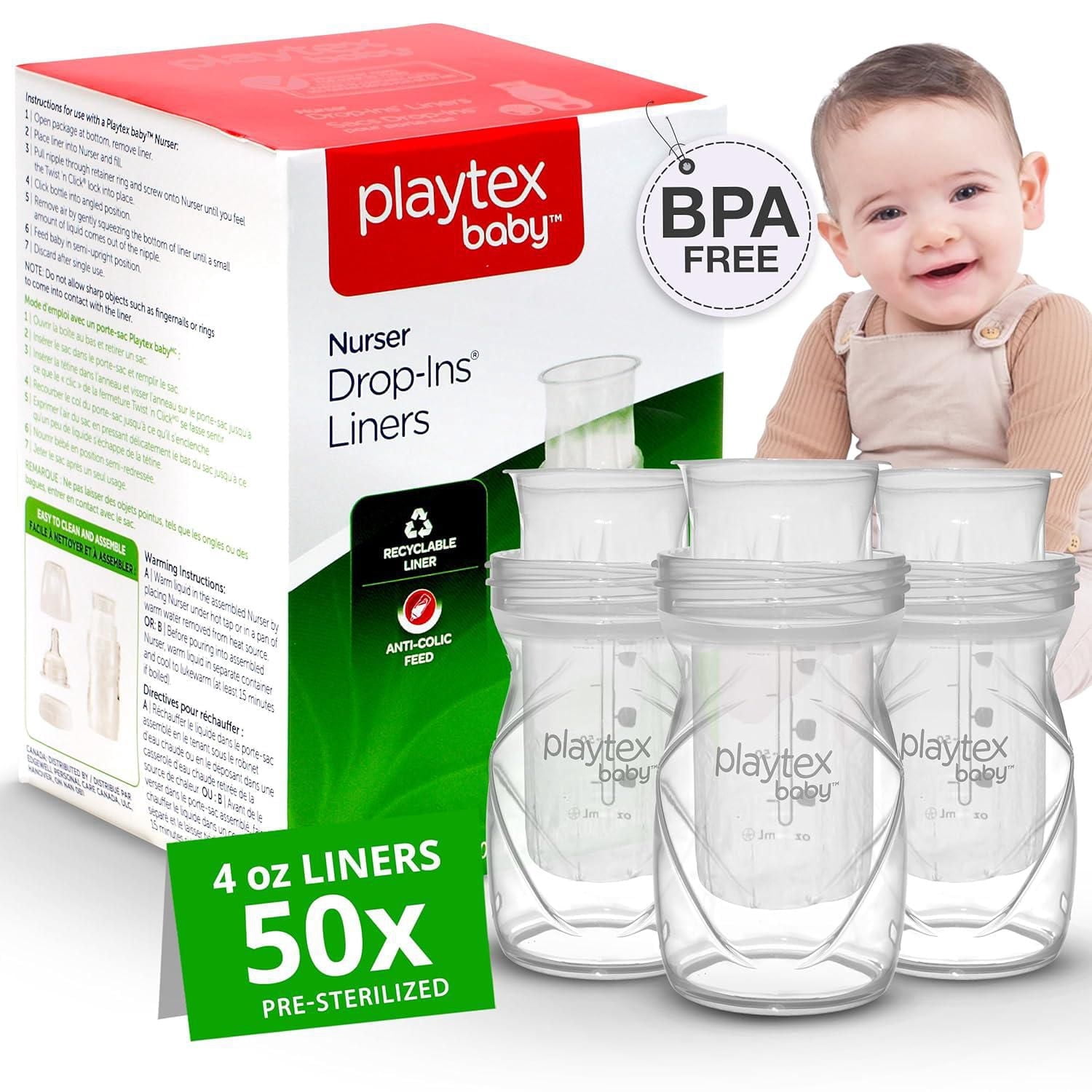 Click here for Playtex Baby Nurser Pre-Sterilized Disposable Drop... prices