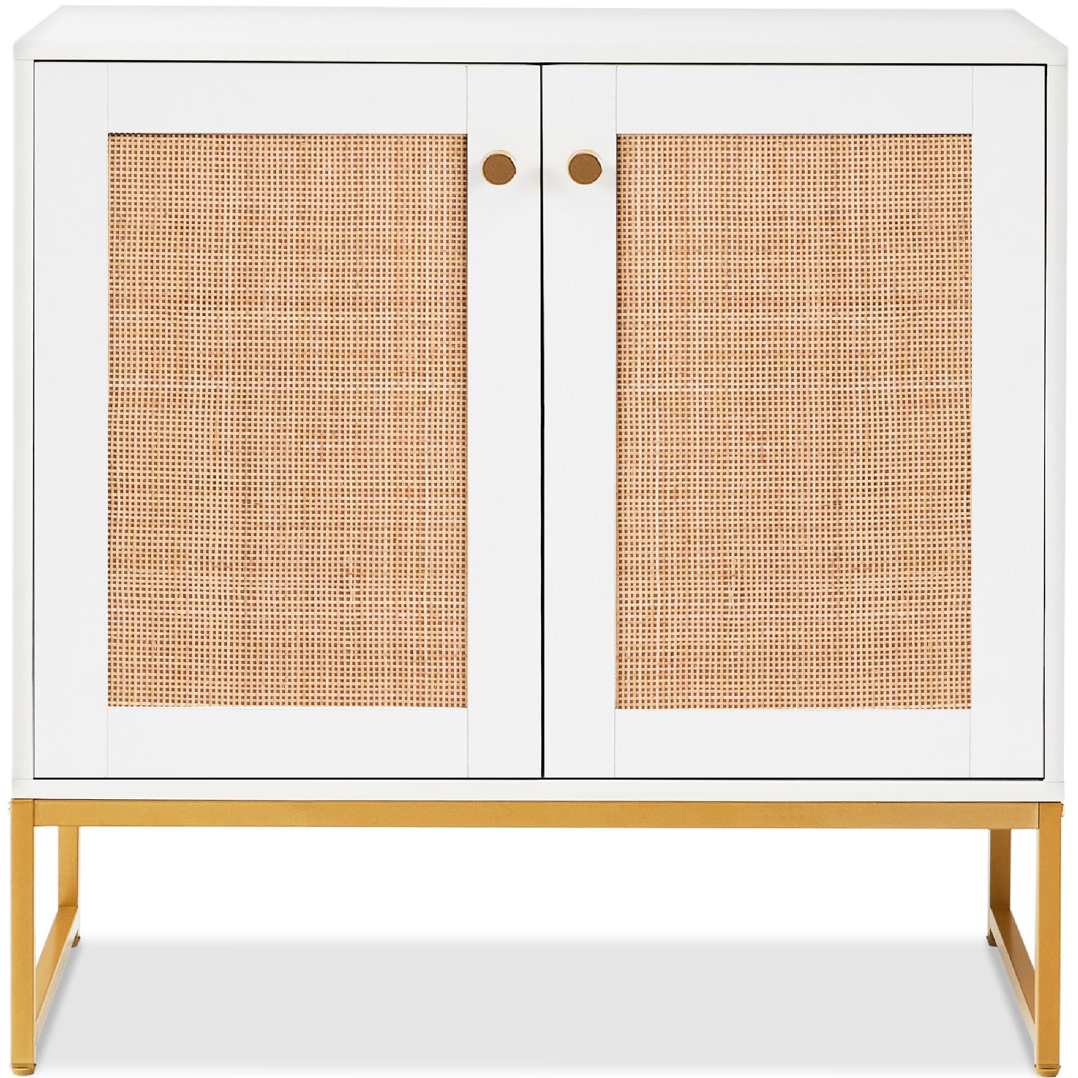 Best Choice Products 2-Door Rattan Storage Cabinet, Accent Furniture ...