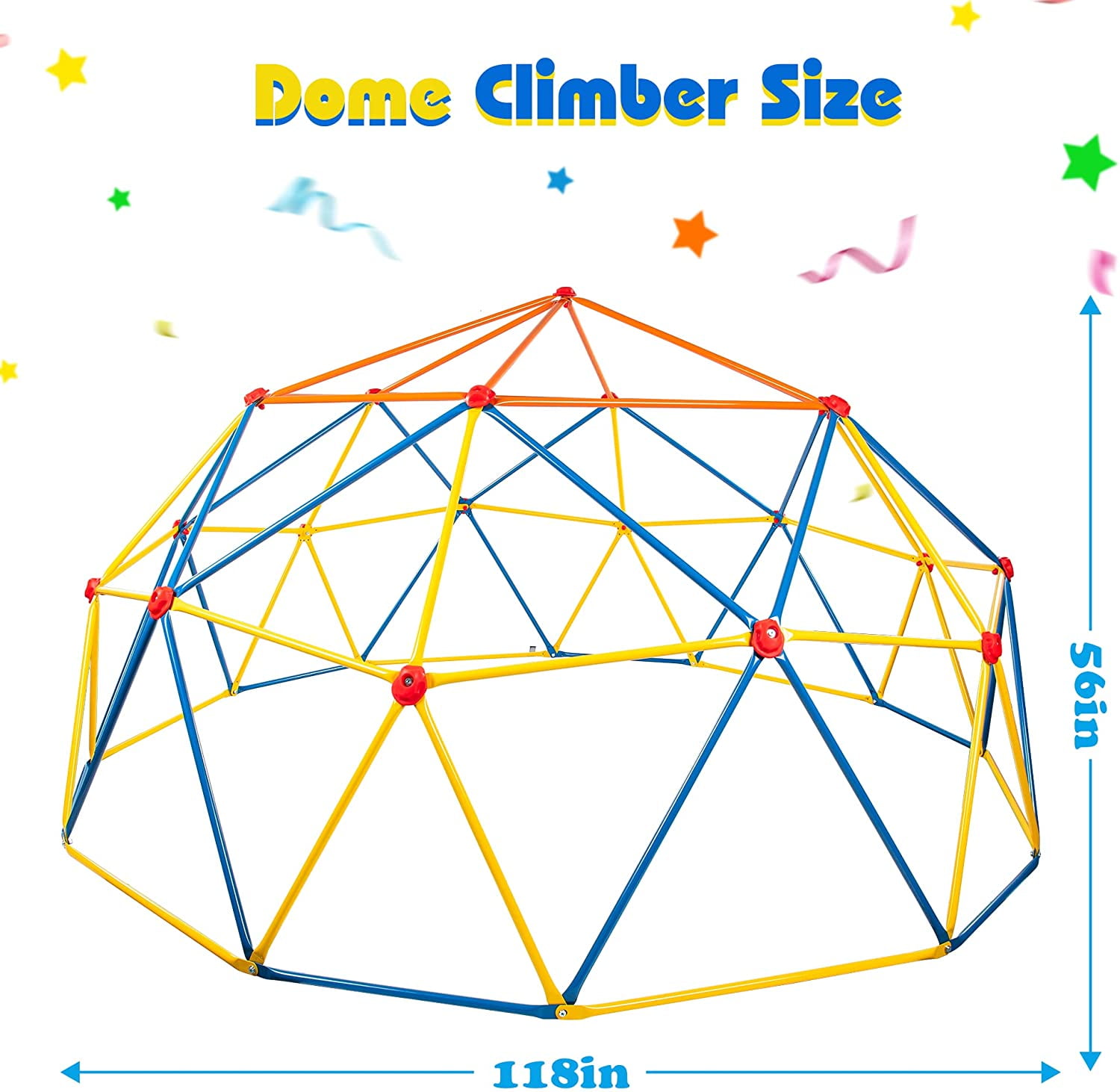 Buy Katidap Climbing Dome 10FT Dome Climber for Kids Ages 3 to 8 Years ...