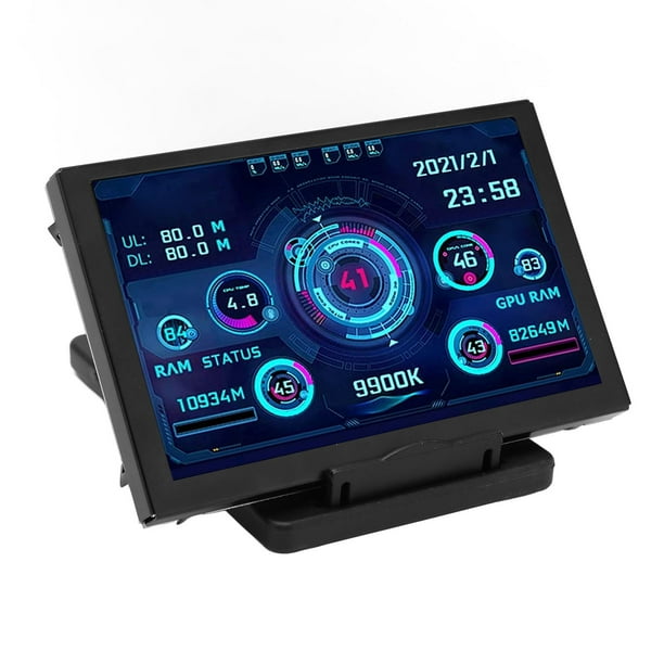 Mini monitor para PC, monitor de temperatura para computadora IPS de 5 ...
