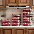 Soda Can Organizer Rack 4-Tier, Holds 48 Cans, Stackable Beverage ...