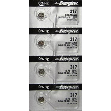 Energizer 4-Pack 377/376 Silver Oxide SR626SW SR626W Watch Batteries ...