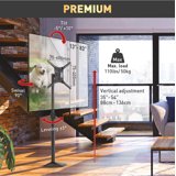 Barkan 13 - 83 inch Swivel & Tilt Flat / Curved TV Mount Fixed Floor ...