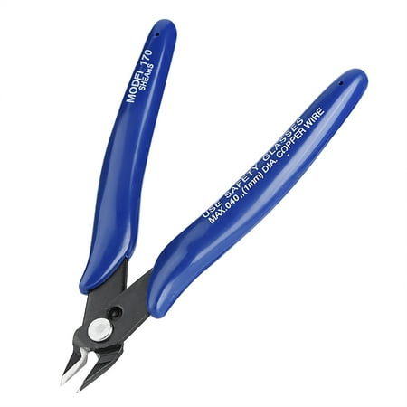 Spring Loaded Side Cutting Compact, Lightweight Blue Wire Cutter ...