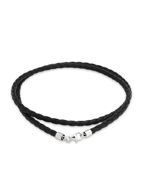 Black Rope Necklace Mens