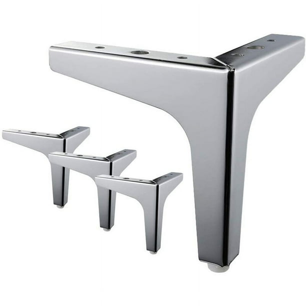 CHAO patas para muebles de cama, 15 cm, patas plateadas para sofá ...