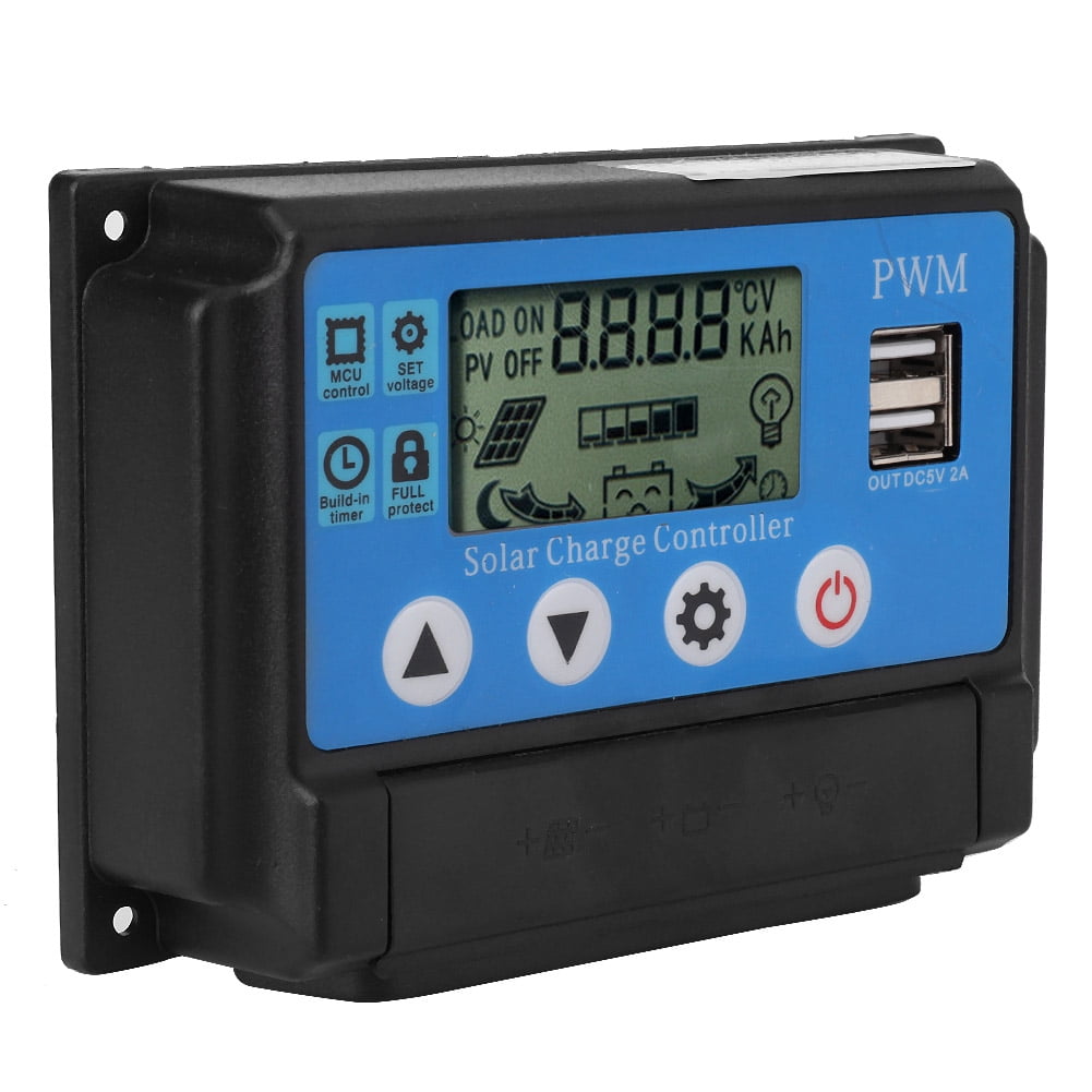 Controlador solar PWM, 12/24V 40A Controlador de carga solar automático ...