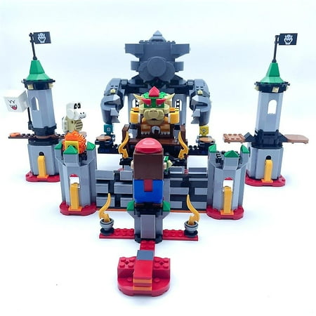 2021 Classic Game Red Hat Plumber Model Boss Castle Set Building Blocks ...