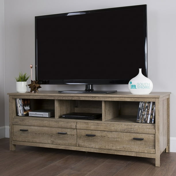 South Shore Exhibit TV Stand for TVs up to 60", Multiple Finishes ...