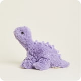 Intelex Warmies 13-Inch Plush Dino Toy, Soft Weighted Purple Long Neck ...