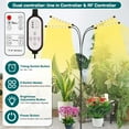 Grow Lights for Indoor Plants Yellow Light with 15-63 inches Adjustable ...