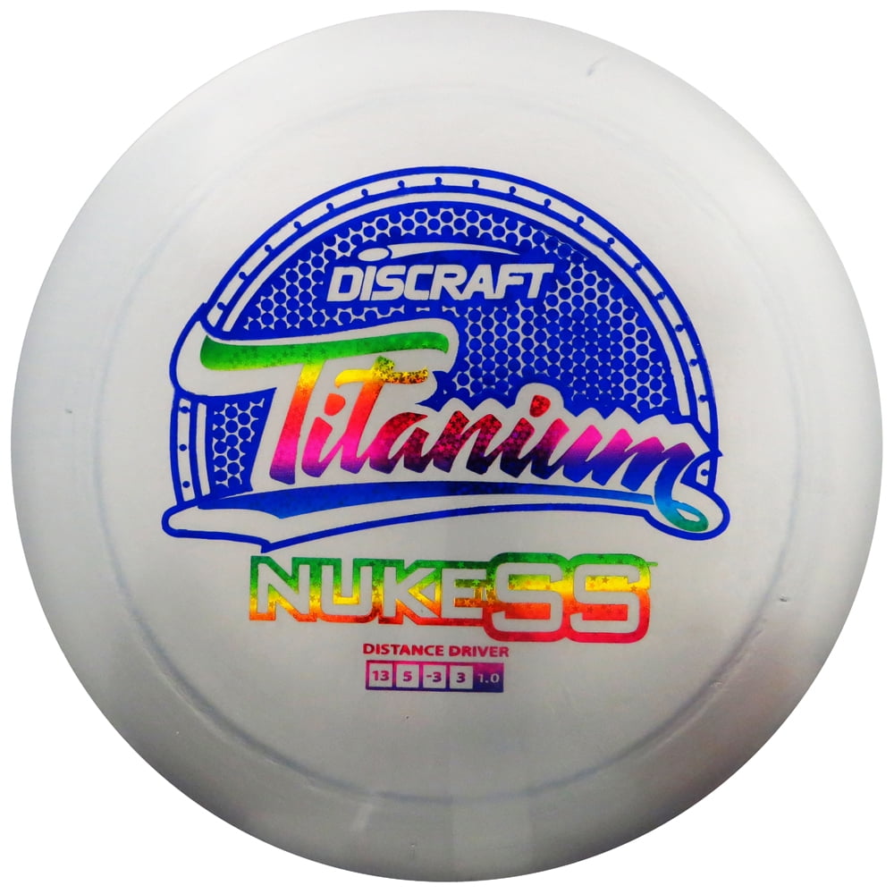 Discraft Titanium Nuke SS Distance Driver Golf Disc [Colors may vary ...