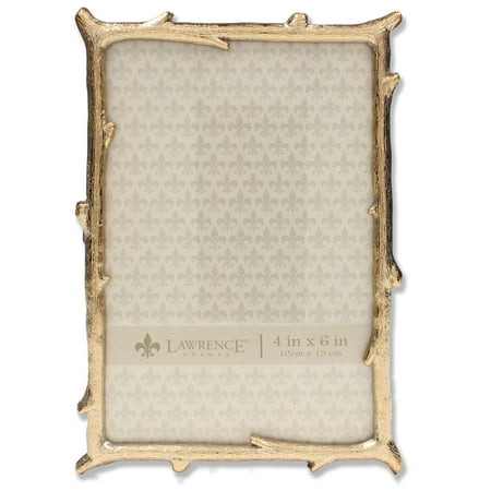 4x6 Gold Metal Picture Frame with Natural Branch Design - Walmart.com