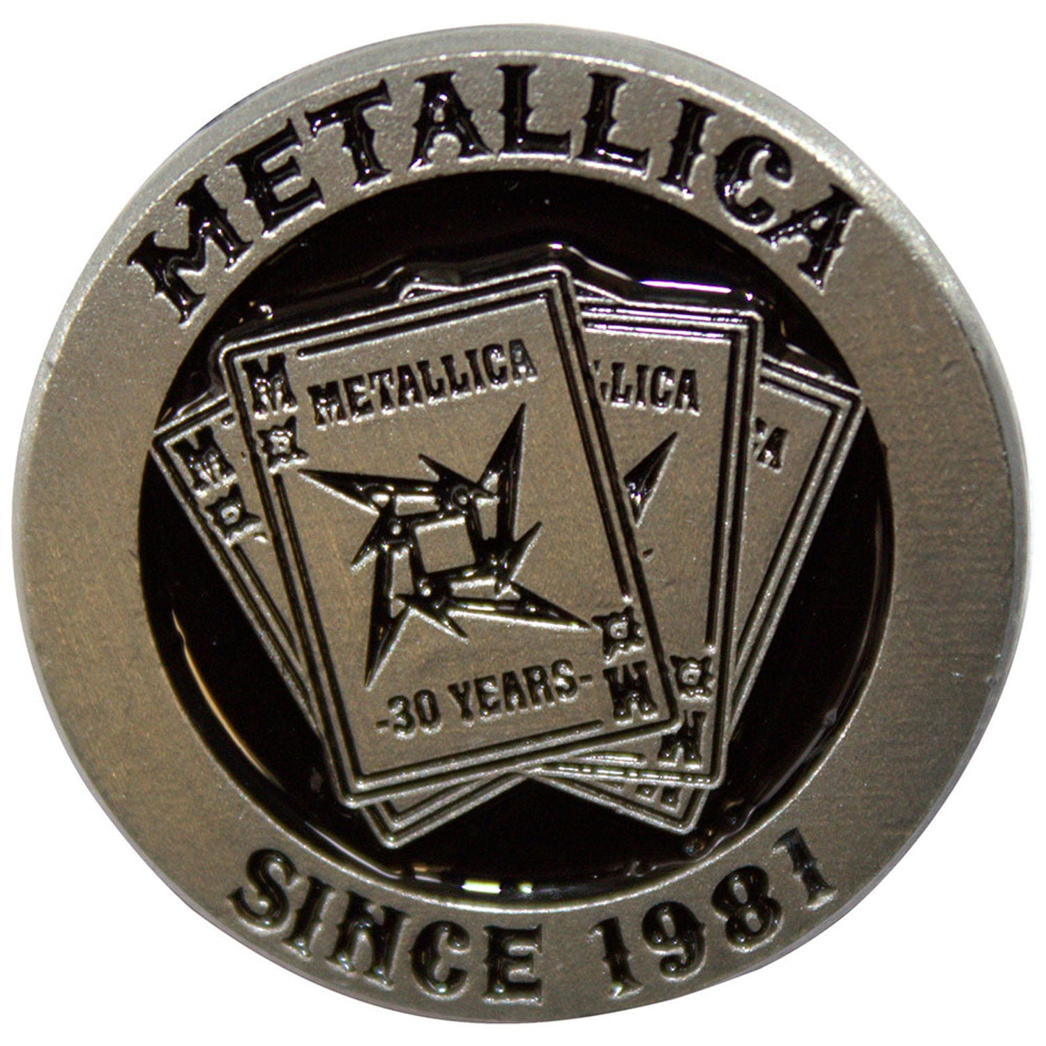 Click here for Metallica 30th Anniversary Playing Card Badge prices