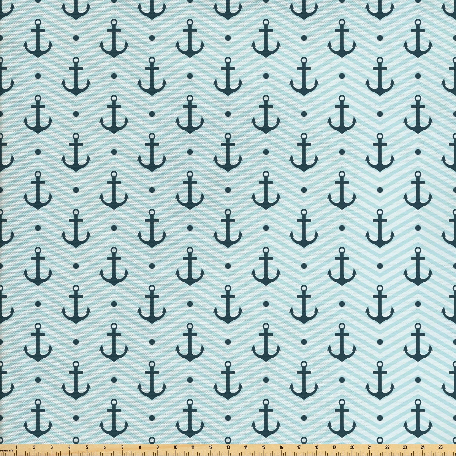 Anchor Fabric by the Yard, Anchors Zigzag Chevron Background Abstract ...