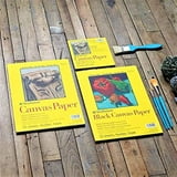 Strathmore Canvas Black Paper Pad, 300 Series, 12in x 16in - Walmart.com