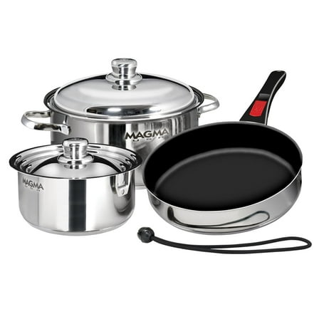 Magma A10-366-CB-2-IND 10 Stainless Steel Non-Stick Nesting Cookware ...